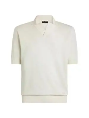 Dolce & Gabbana Silk Knit Polo Shirt