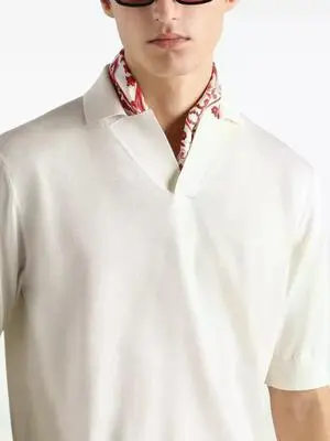 Dolce & Gabbana Silk Knit Polo Shirt
