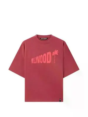 Palm Angels Sunset Blvd Palm Loose T-shirt - Red
