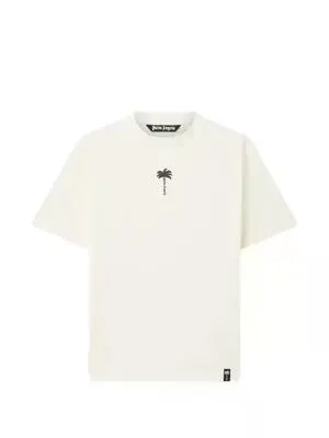 Palm Angels Palm Tree-print T-shirt - Neutrals