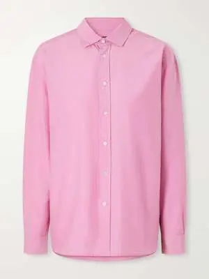 Polo Ralph Lauren Cotton And Silk-blend Shirt - Pink