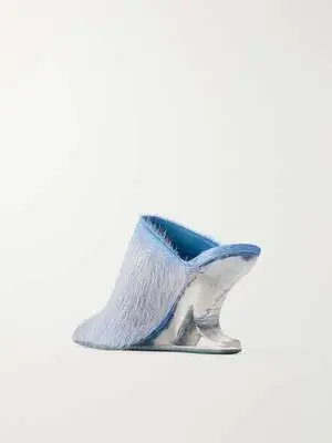 Rick Owens Cantilever Calf Hair Pumps