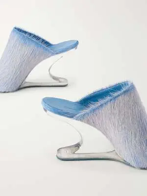 Rick Owens Cantilever Calf Hair Pumps