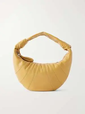 LEMAIRE Mini Fortune Croissant Paneled Leather Shoulder Bag