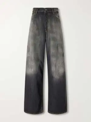 Acne Studios Mid-rise Wide-leg Jeans - Black