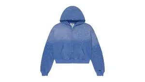 VALE FOREVER Carver Zip Up Hoodie - Ice Blue