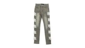 Mixed Emotion Ash Monogram Denim - Grey