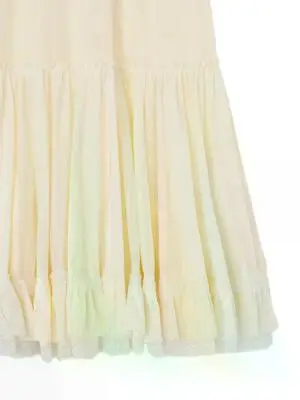 GANNI Skirt In White Nylon
