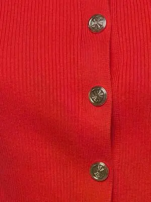 Maje Rib-knit Short-sleeve Cardigan