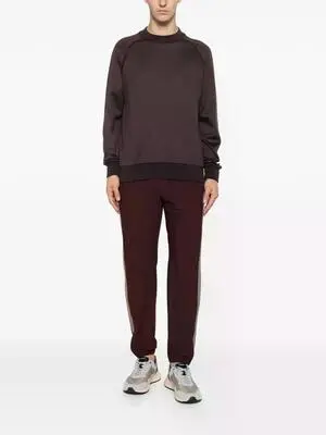 Eleventy Raglan-sleeve Side-stripe Sweatshirt - Red