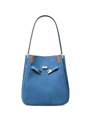 Tory Burch Lee Radziwill Nubuck Bucket Bag - Blue
