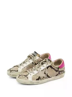 GOLDEN GOOSE Superstar Python-embossed Sneakers