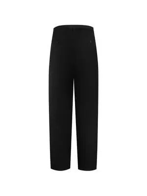 Sacai Belted Pleated Tailored Trousers - Black