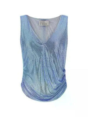 Giuseppe Di Morabito Feather-trim Rhinestone-embellished Top