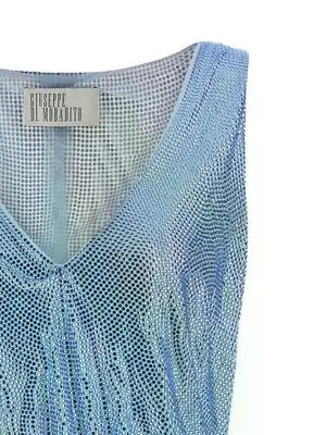 Giuseppe Di Morabito Feather-trim Rhinestone-embellished Top