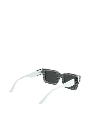 Karl Lagerfeld Striped Rectangle-frame Sunglasses