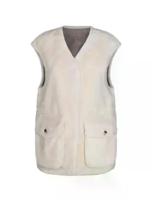 URBANCODE Faux-fur V-neck Coat