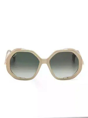 Max Mara Oversize-frame Sunglasses - Neutrals