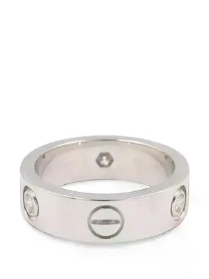 Cartier 2010s Love Diamond Ring - Silver