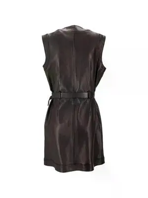 LA ROSE Belted Sleeveless Mini Dress
