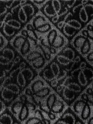 Loewe Anagram Scarf In Wool And Cashmere