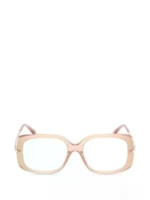 Max Mara Square-frame Glasses - Neutrals