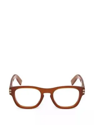 Zegna Square-frame Glasses - Brown
