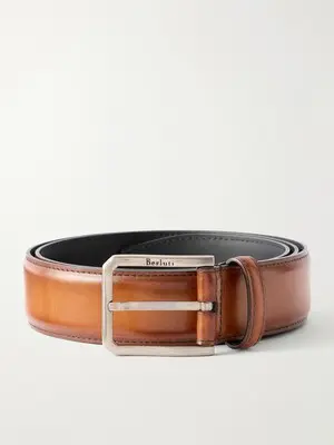 Berluti Venezia Leather Belt - Brown