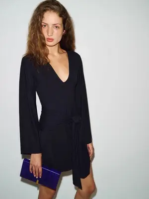 REFORMATION Hadley Knit Dress - Black
