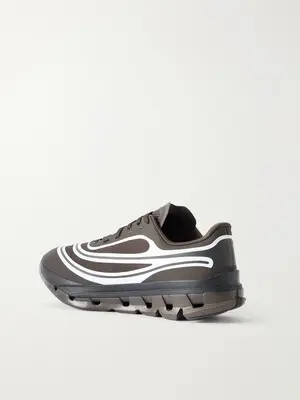On Cloudflow 5 Ad Fast Mesh-trimmed Shell Sneakers - Brown