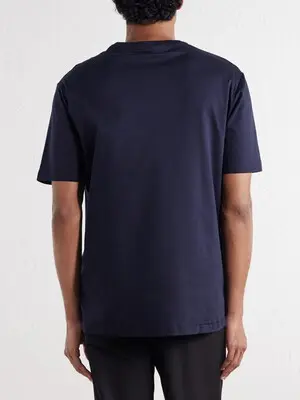 Kiton Cotton-jersey T-shirt - Blue