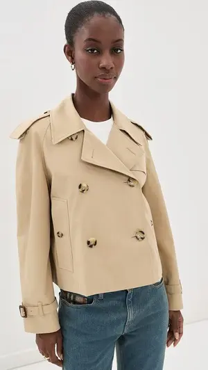 Burberry Mayfair Trench Coat - Honey