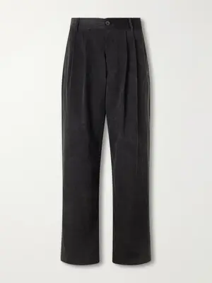 AGOLDE Slater Straight-leg Cotton-moleskin Trousers