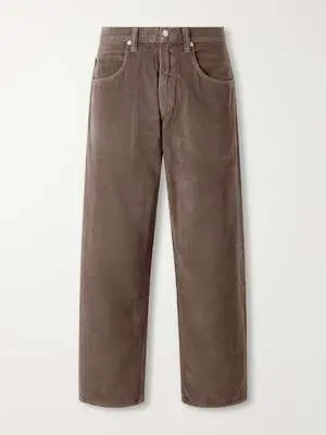 AGOLDE Fusion Straight-leg Cotton-corduroy Trousers