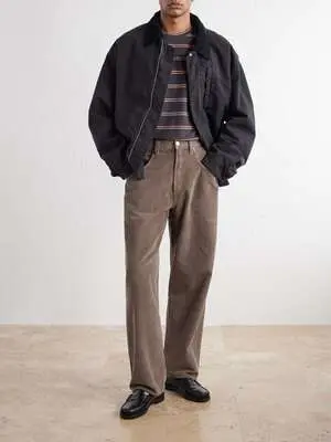 AGOLDE Fusion Straight-leg Cotton-corduroy Trousers