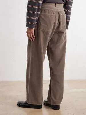 AGOLDE Fusion Straight-leg Cotton-corduroy Trousers