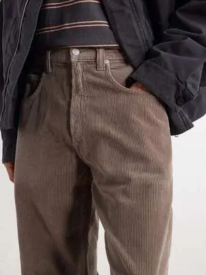 AGOLDE Fusion Straight-leg Cotton-corduroy Trousers