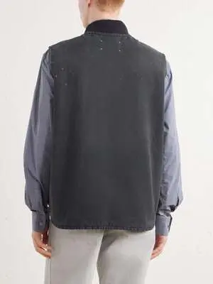 MAISON MARGIELA Padded Distressed Denim Vest