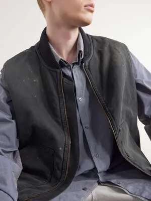 MAISON MARGIELA Padded Distressed Denim Vest