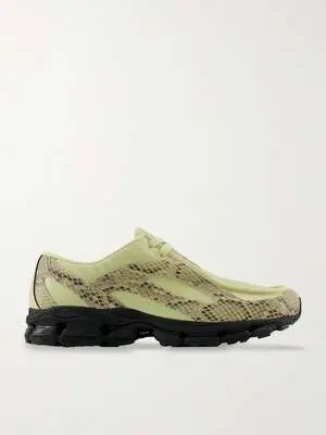 NEW BALANCE 1890 Snake-effect Leather Sneakers - Green