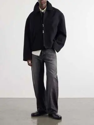 Studio Nicholson Wool And Cashmere-blend Zip-up Blouson Jacket