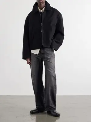 Studio Nicholson Wool And Cashmere-blend Zip-up Blouson Jacket