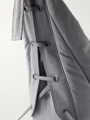 LEMAIRE Soft Game Large Quilted Nylon-canvas Messenger Bag - Gray