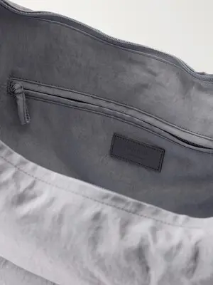 LEMAIRE Soft Game Large Quilted Nylon-canvas Messenger Bag - Gray