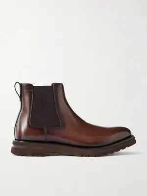 Berluti Alessio Leather Chelsea Boots - Brown