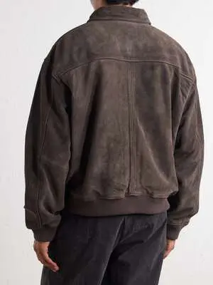 AGOLDE Emil Suede Bomber Jacket