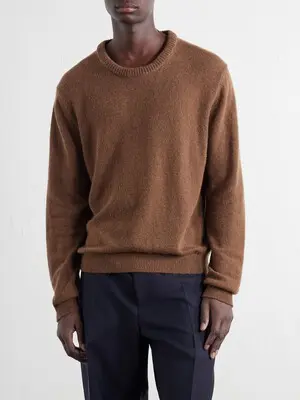 LEMAIRE Alpaca-blend Sweater - Brown