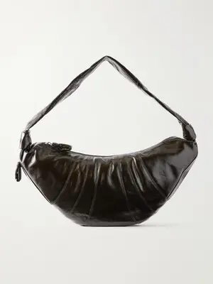LEMAIRE LEMAIRE Croissant Large Coated-Cotton Messenger Bag Brown