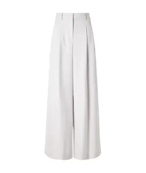 TWP Avery Stretch Wool-crepe Wide-leg Pants - Gray