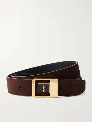 Saint Laurent 66 Suede Belt